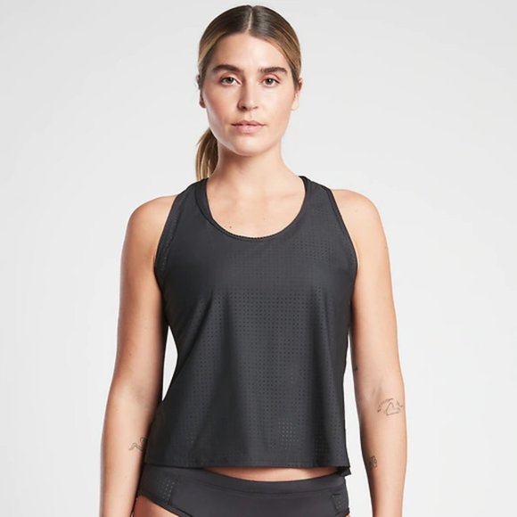 Athleta | Swim | Nwt Athleta Black Cross Train Tankini Top Lap Swimming ...